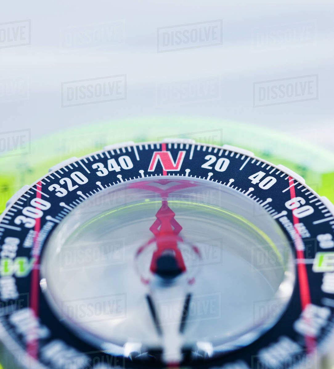Close up of compass - Royalty-free Stock Photo | Dissolve