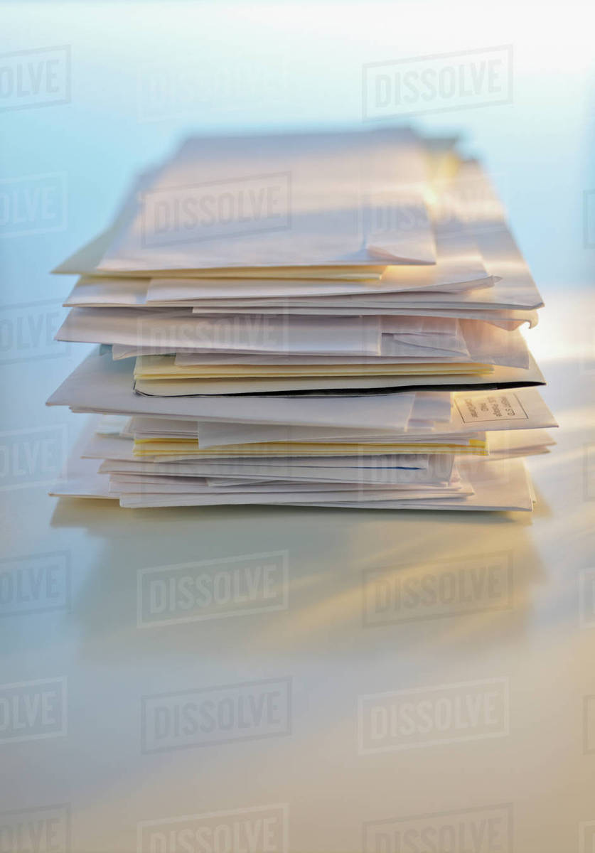 Stack of mail - Royalty-free Stock Photo | Dissolve