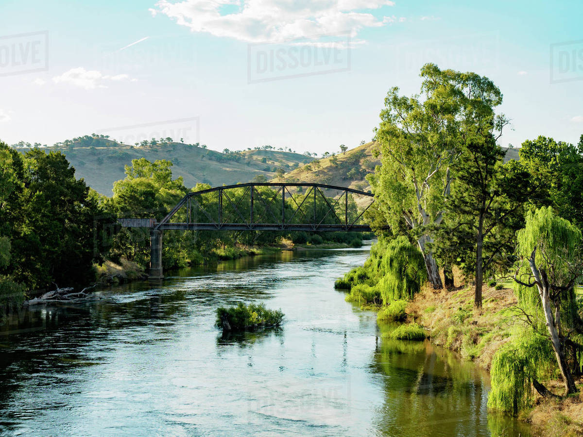 Bridge over river - Stock Photo - Dissolve