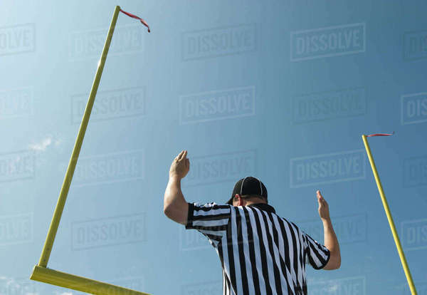 Football referee calling field goal - Royalty-free Stock Photo | Dissolve