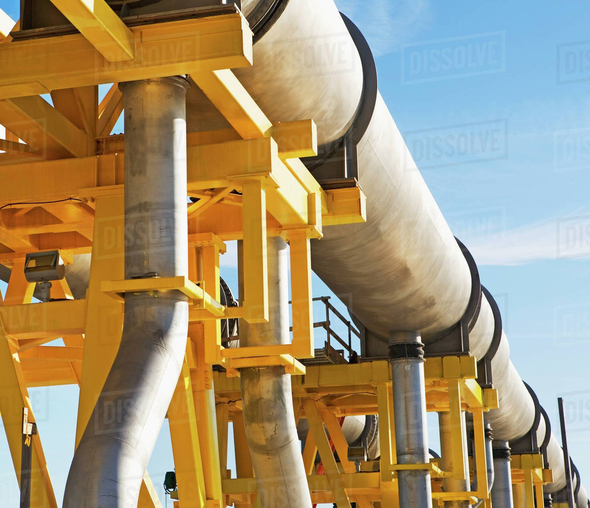 Oil pipeline - Royalty-free Stock Photo | Dissolve