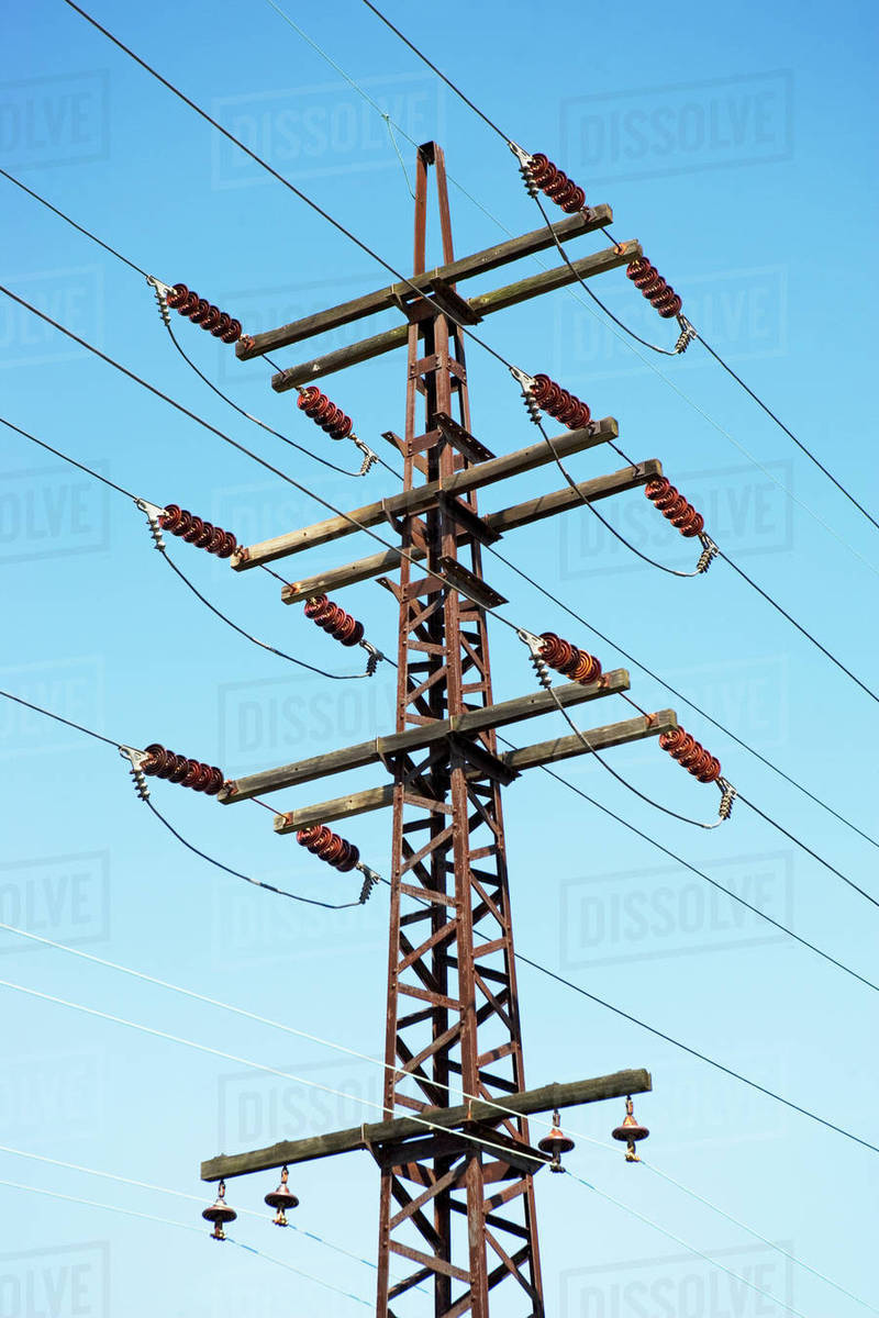 Old electricity pylon - Royalty-free Stock Photo | Dissolve