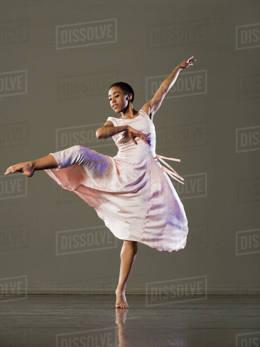 African female ballet dancer dancing - Royalty-free Stock Photo | Dissolve