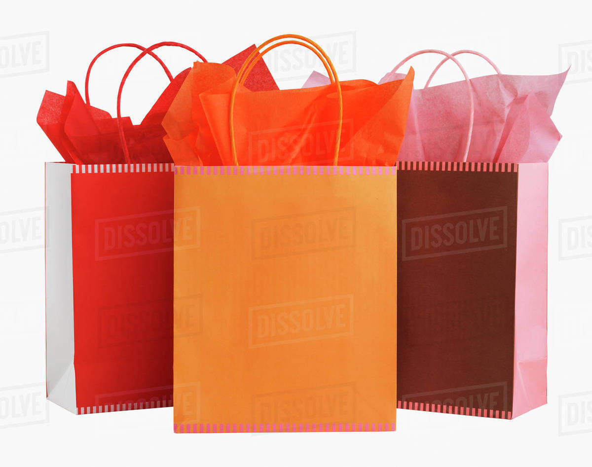 Studio shot of gift bags - Royalty-free Stock Photo | Dissolve