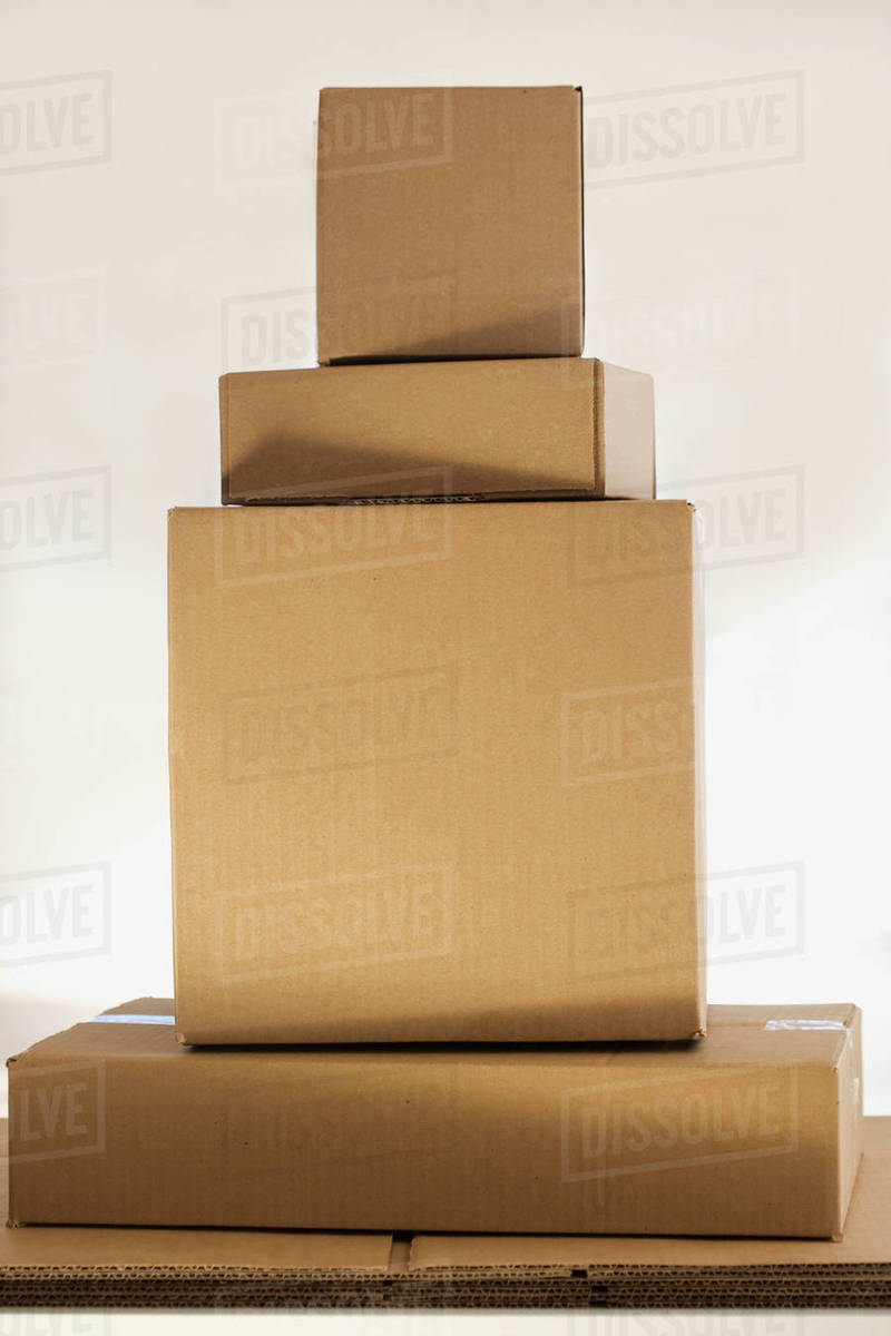 Stack of shipping boxes - Royalty-free Stock Photo | Dissolve