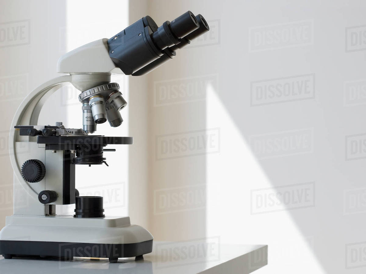 Microscope on table - Royalty-free Stock Photo | Dissolve