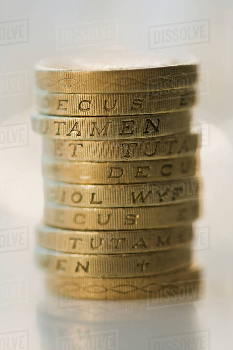 Stack of British Pound coins - Royalty-free Stock Photo | Dissolve
