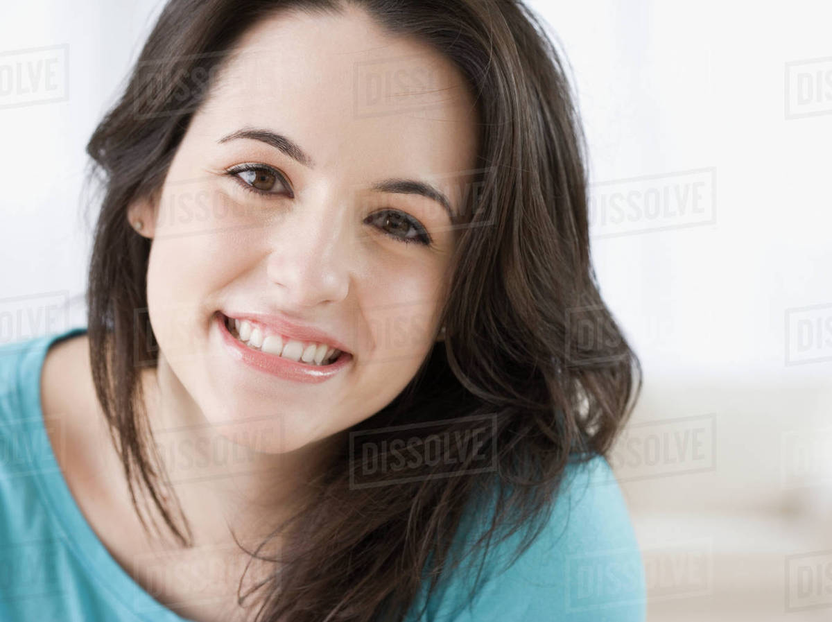 Close up of woman smiling - Royalty-free Stock Photo | Dissolve
