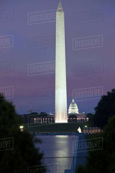 Washington Monument and Capitol Building - Royalty-free Stock Photo ...