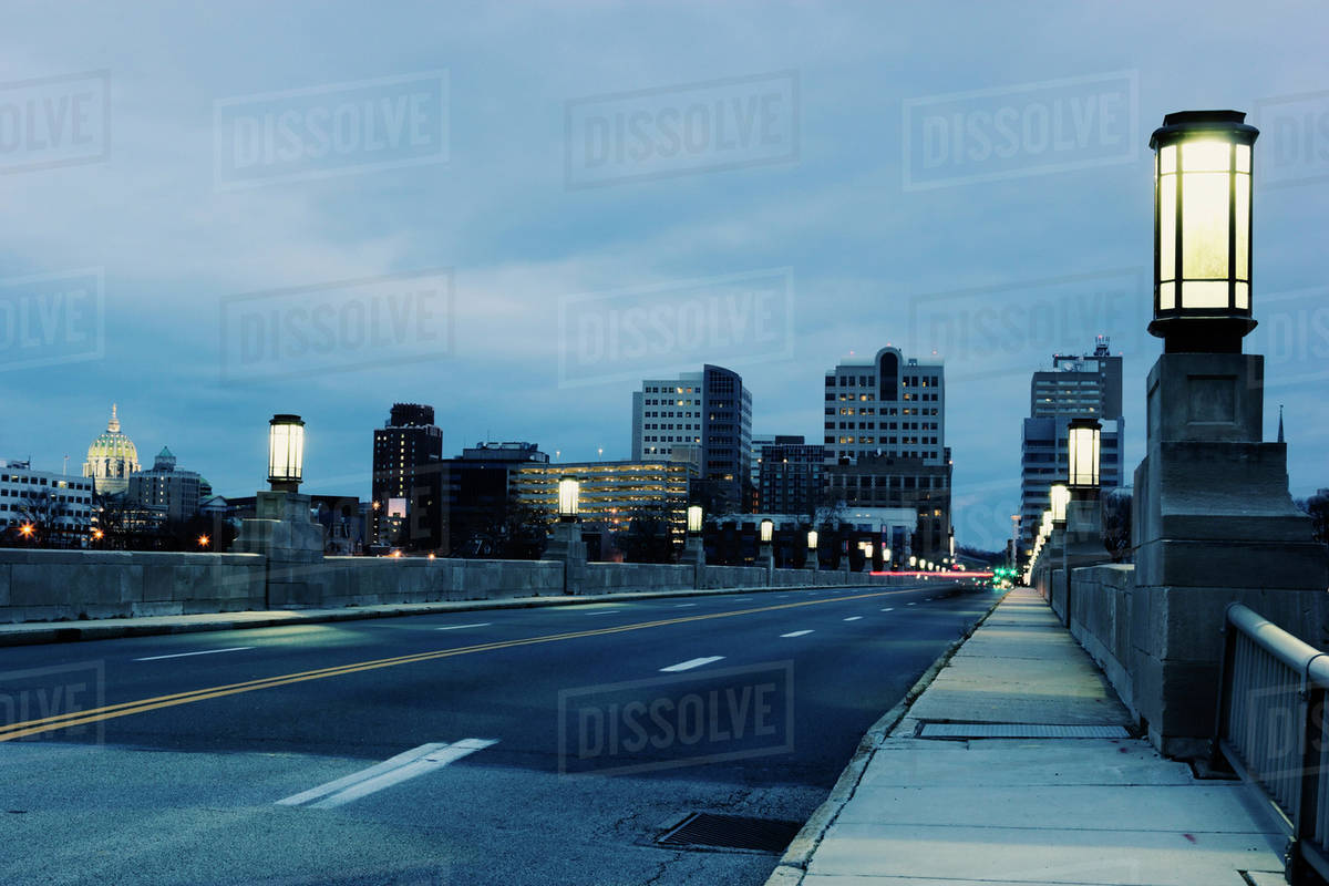 Pennsylvania, Harrisburg, cityscape - Stock Photo - Dissolve