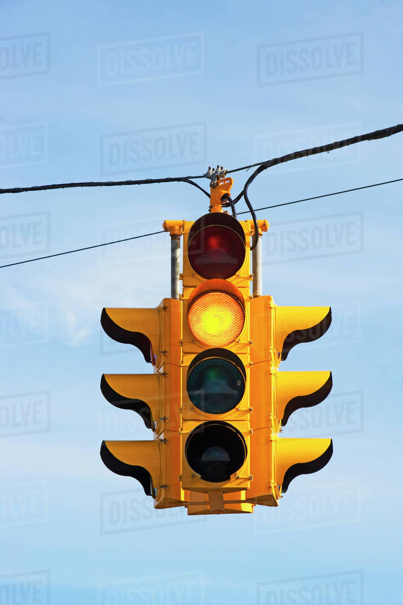 Close up of traffic light - Royalty-free Stock Photo | Dissolve
