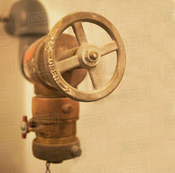 Close up of water valve - Royalty-free Stock Photo | Dissolve