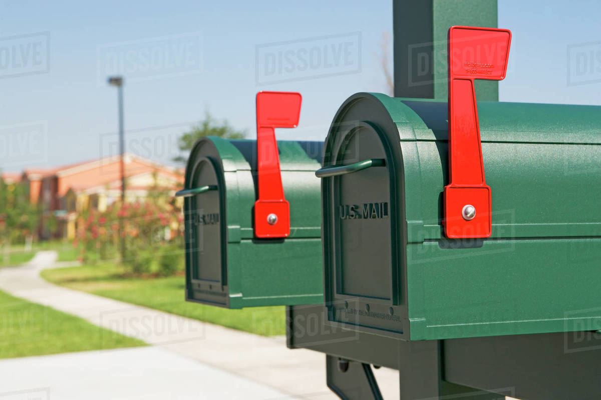 Close up of mailboxes - Stock Photo - Dissolve