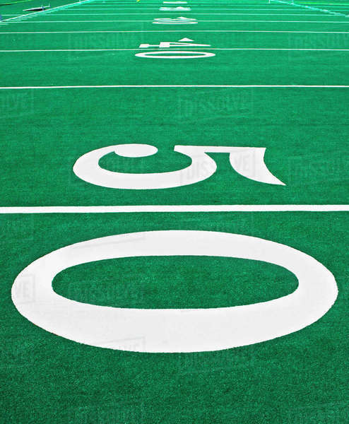 Close up of football field - Royalty-free Stock Photo | Dissolve