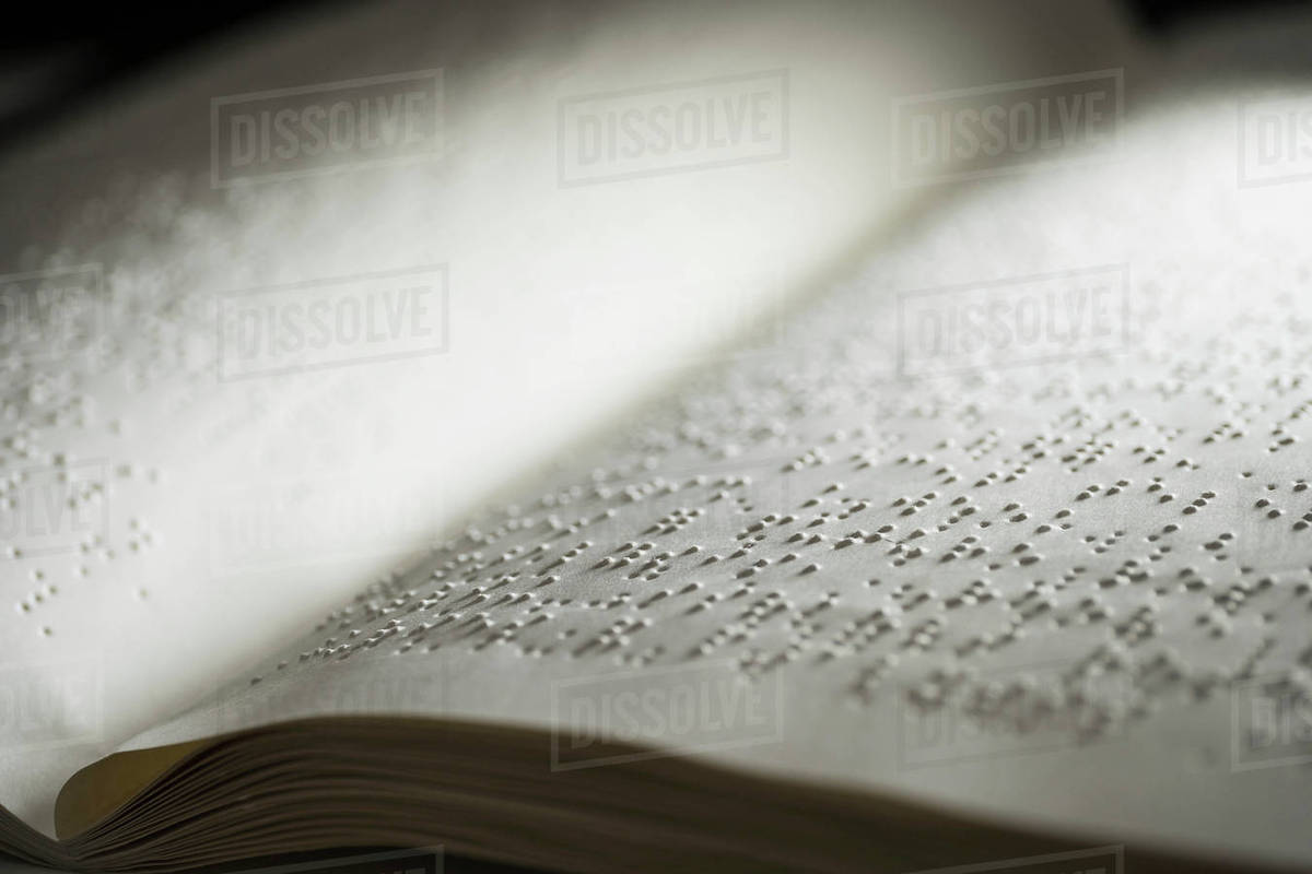 Book with Braille text - Royalty-free Stock Photo | Dissolve