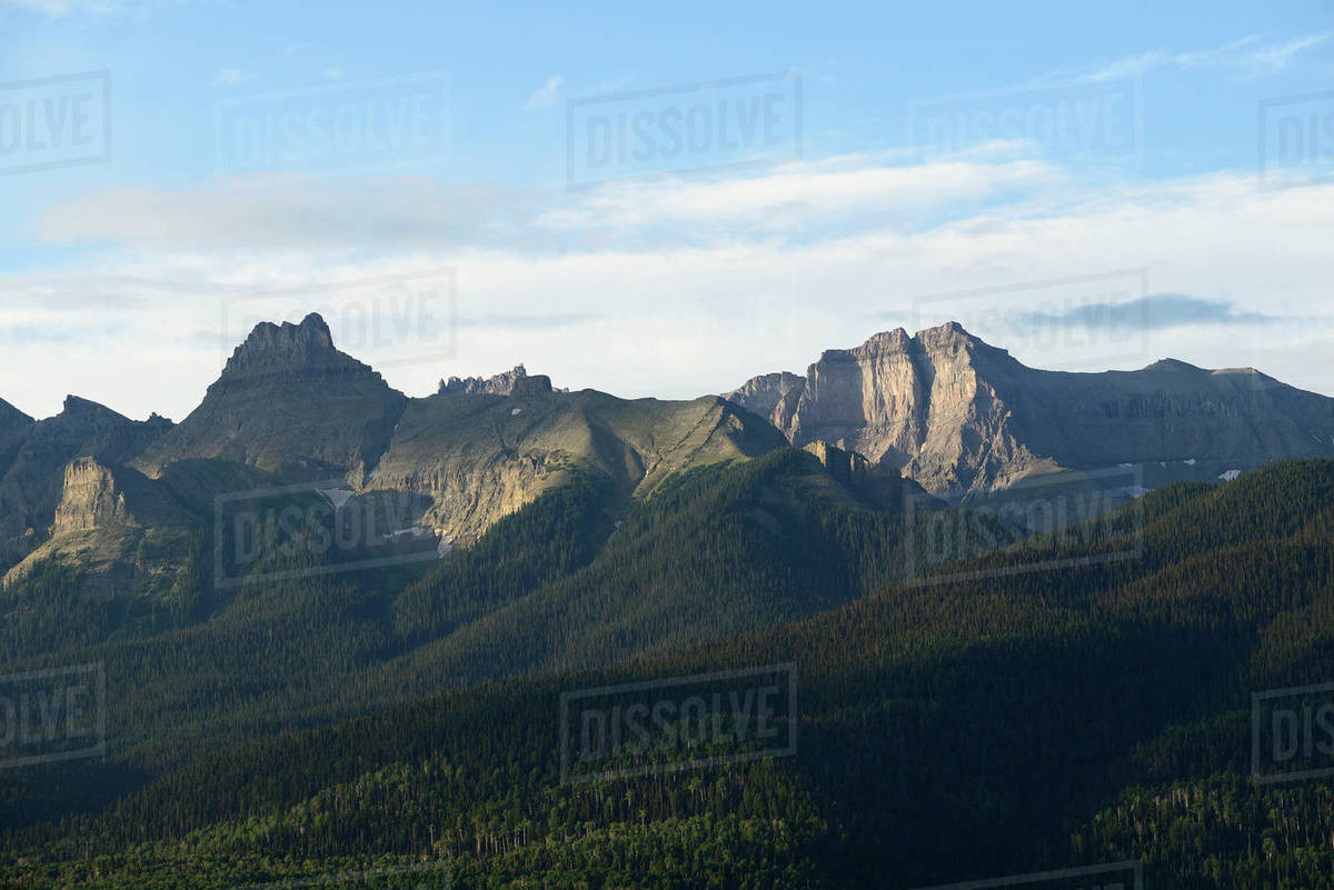 USA, Colorado, Ridgway, Mount Sneffels and Sneffels range in San Juan ...
