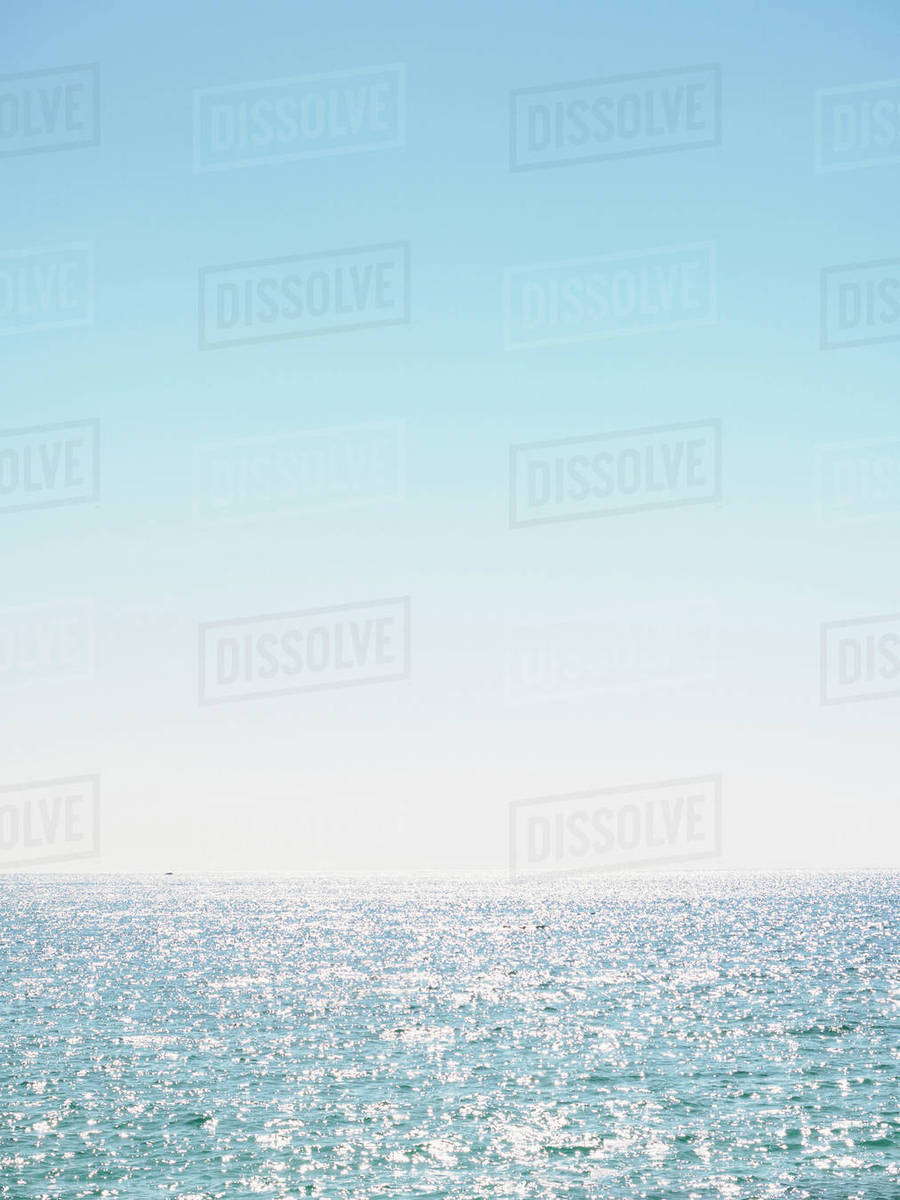 Clear sky above ocean - Royalty-free Stock Photo | Dissolve