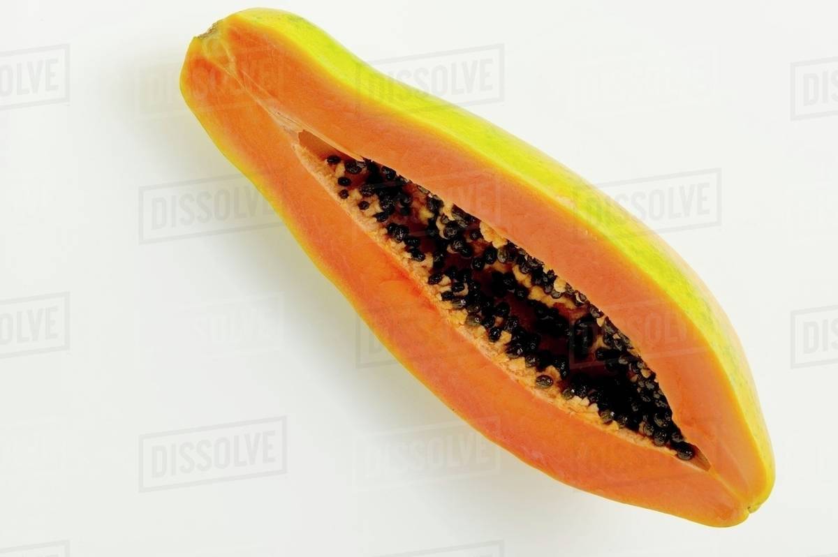 Half a papaya - Royalty-free Stock Photo | Dissolve