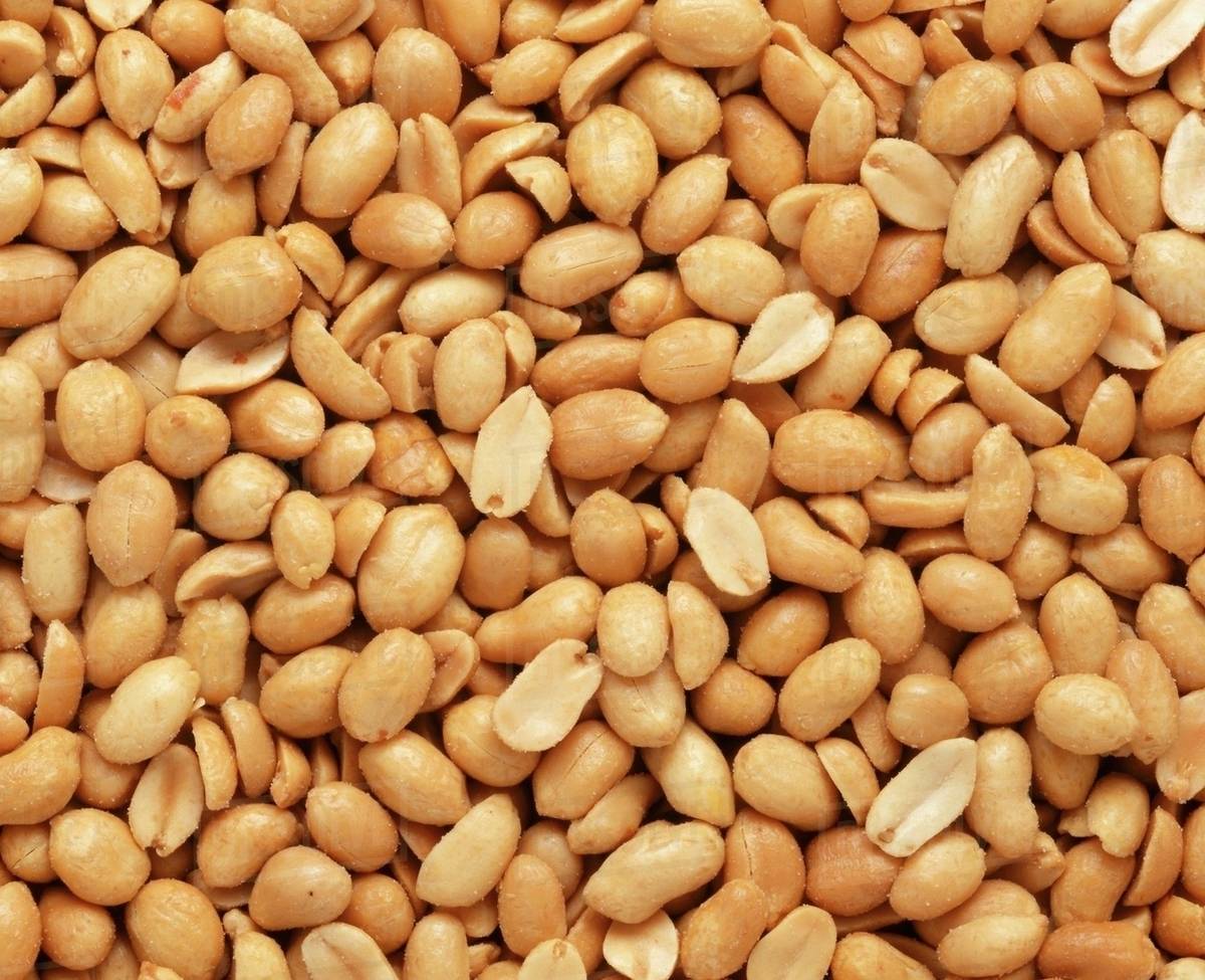 Salted peanuts (macro zoom) - Royalty-free Stock Photo | Dissolve