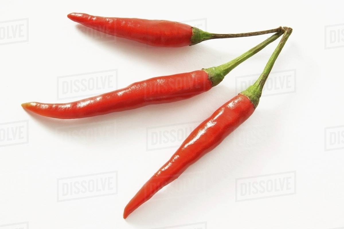 Three Red Chile Peppers - Royalty-free Stock Photo | Dissolve