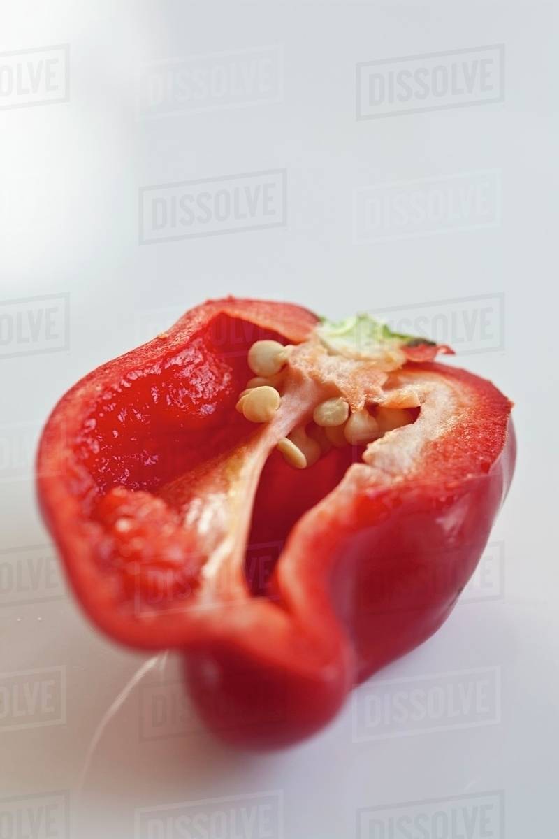 Half of a red pepper - Royalty-free Stock Photo | Dissolve