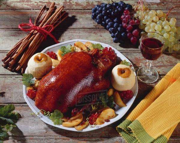 Glazed duck with apples - Royalty-free Stock Photo | Dissolve