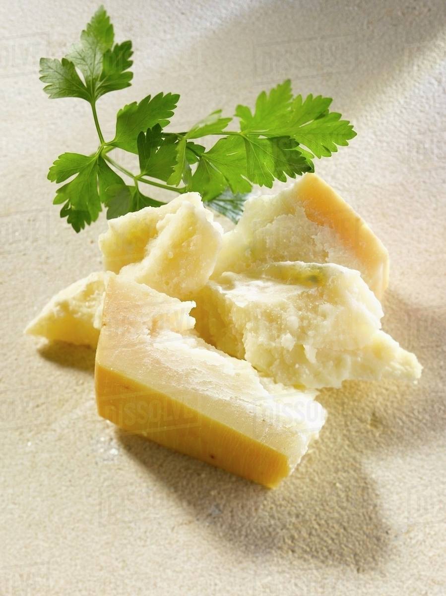 Parmesan with parsley - Royalty-free Stock Photo | Dissolve