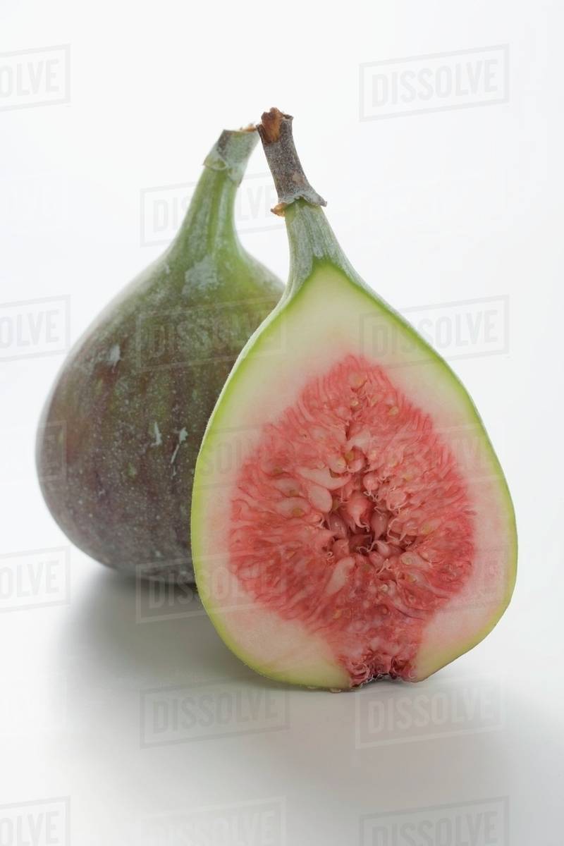 Whole fig and half a fig - Royalty-free Stock Photo | Dissolve