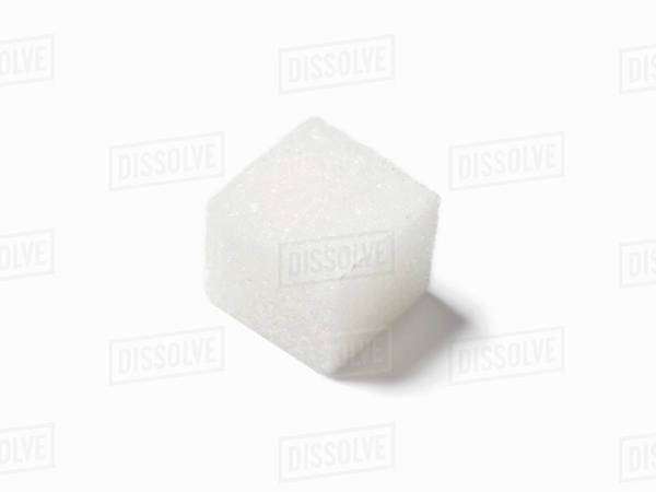 A sugar cube - Stock Photo - Dissolve