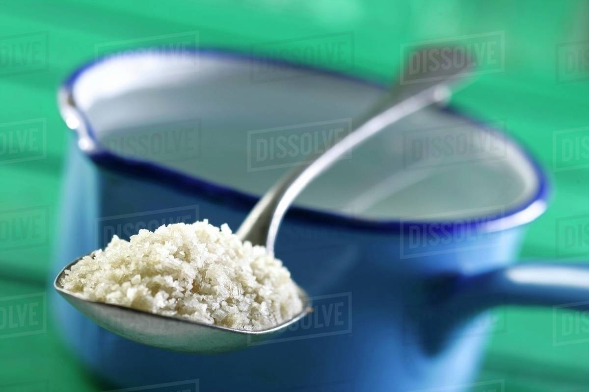 Salt on a spoon - Royalty-free Stock Photo | Dissolve