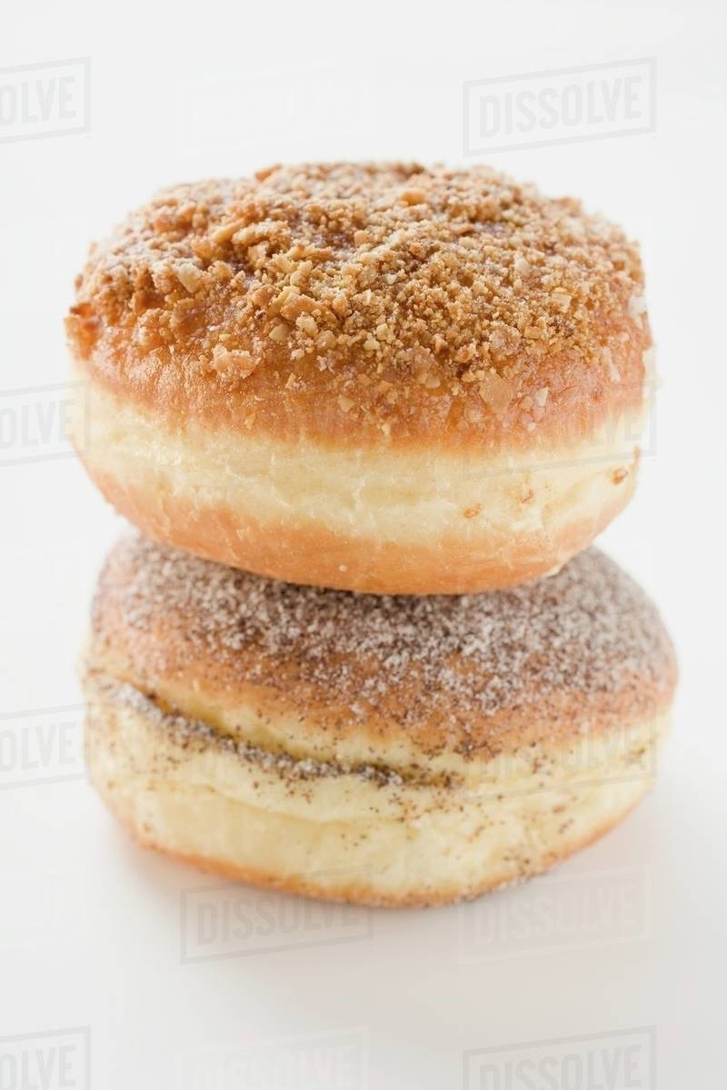 Two different doughnuts - Stock Photo - Dissolve