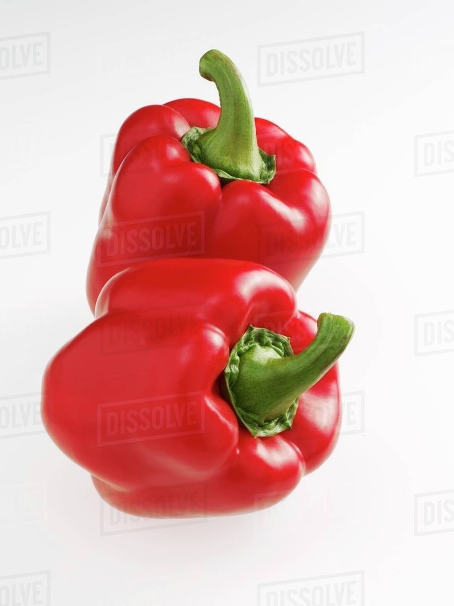 Two red peppers - Royalty-free Stock Photo | Dissolve