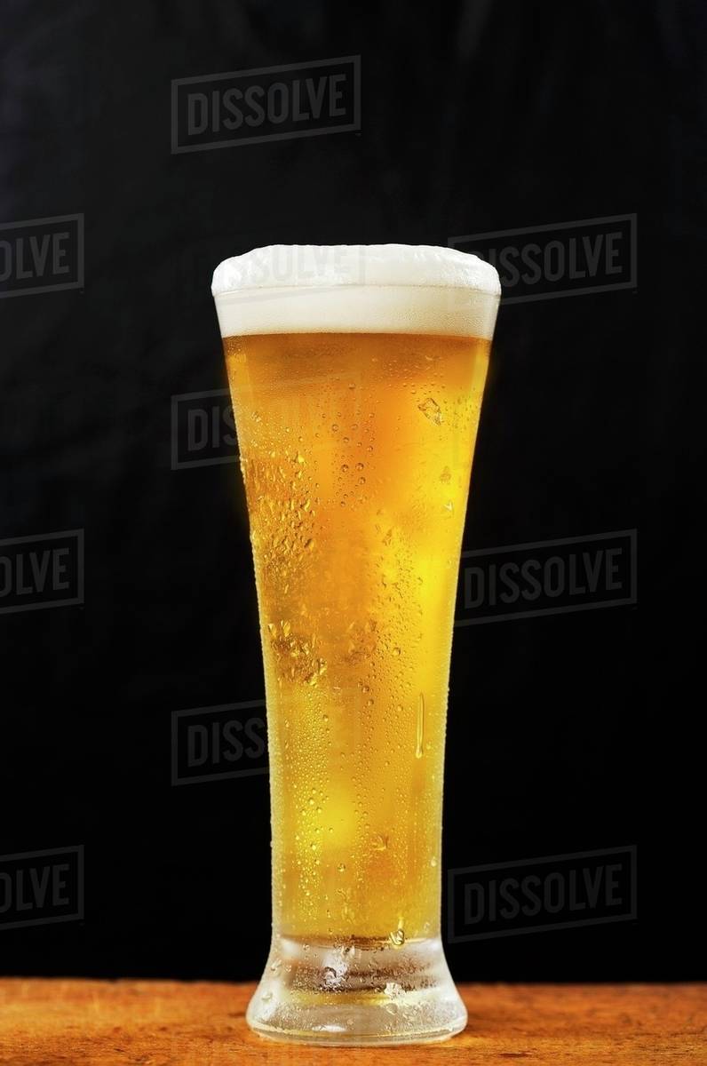 A pint of cold lager - Stock Photo - Dissolve