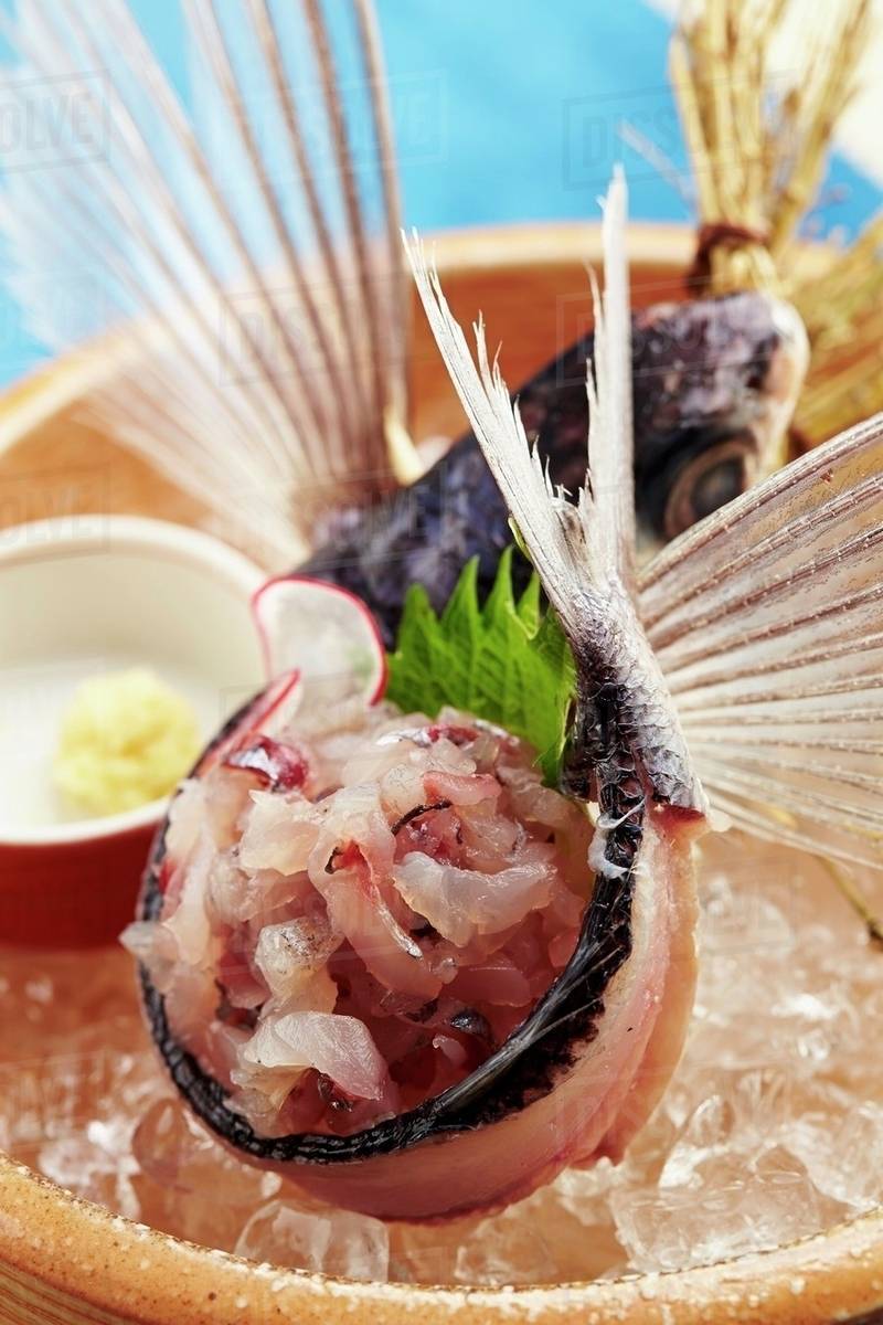 Flying fish sashimi (Japan) - Royalty-free Stock Photo | Dissolve