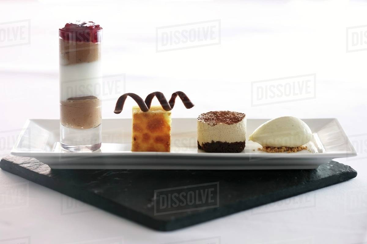 A mixed dessert platter - Royalty-free Stock Photo | Dissolve