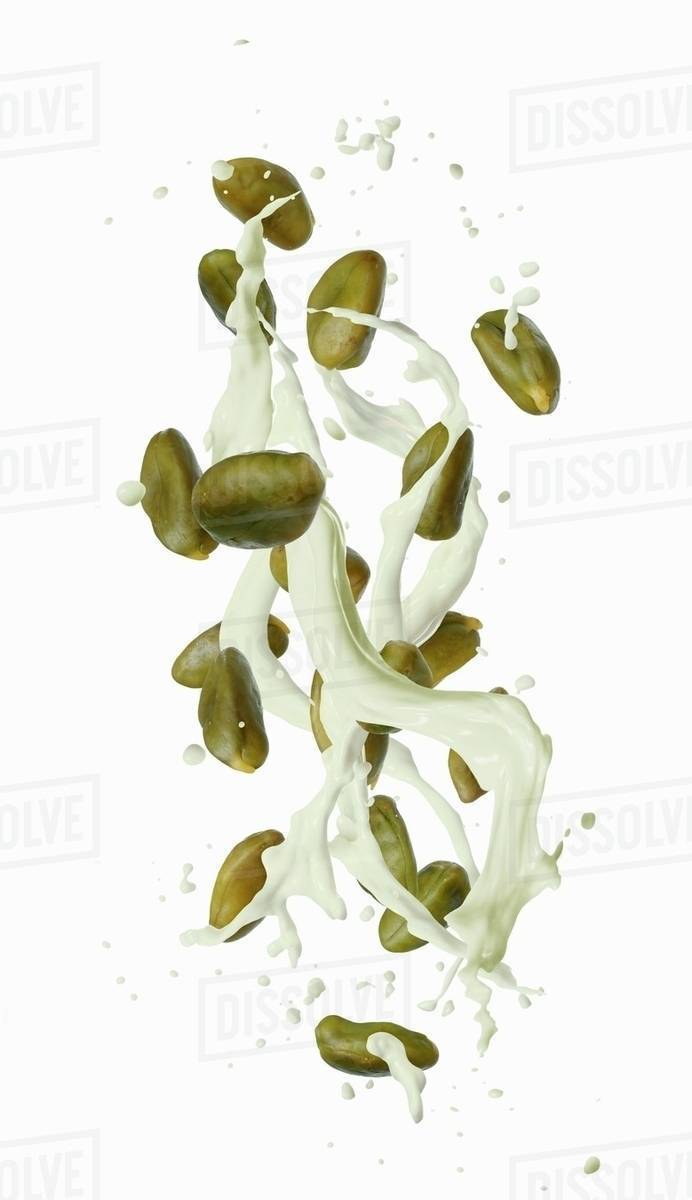 A splash of pistachio milk - Royalty-free Stock Photo | Dissolve