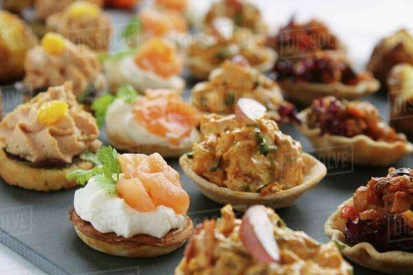 Assorted canapes - Royalty-free Stock Photo | Dissolve
