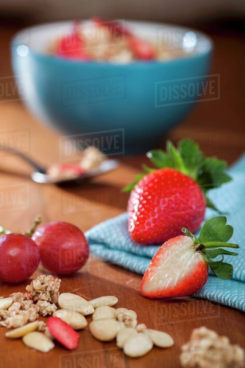 Ingredients for crunchy muesli - Royalty-free Stock Photo | Dissolve