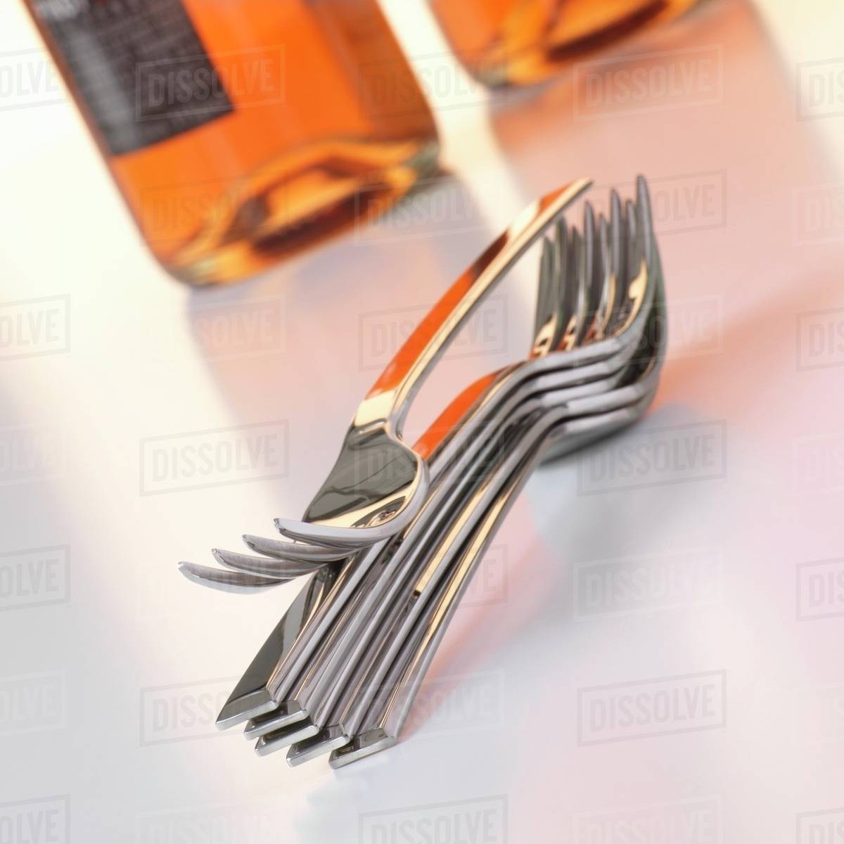 Stacked forks - Royalty-free Stock Photo | Dissolve