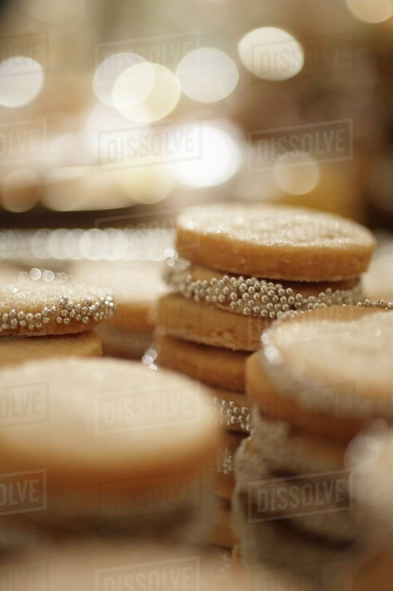 Sugar Cookies with Silver Sugar Balls - Royalty-free Stock Photo | Dissolve