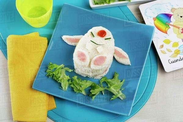 A Pikachu sandwich with ham and cheese - Royalty-free Stock Photo ...