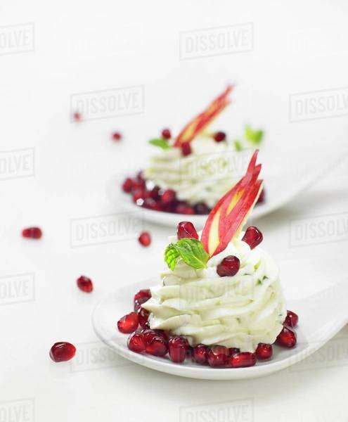 Pomegranate cream - Royalty-free Stock Photo | Dissolve