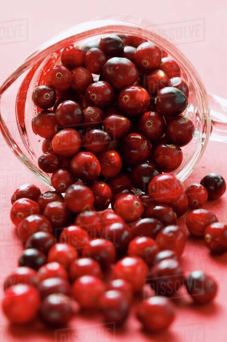 Cranberries falling out of measuring jug - Royalty-free Stock Photo ...