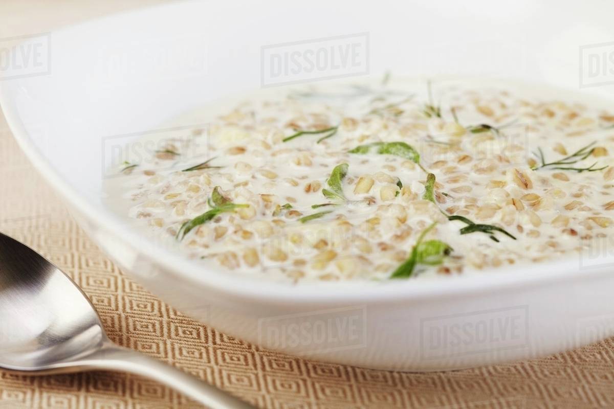 Creamy Barley Soup - Royalty-free Stock Photo | Dissolve
