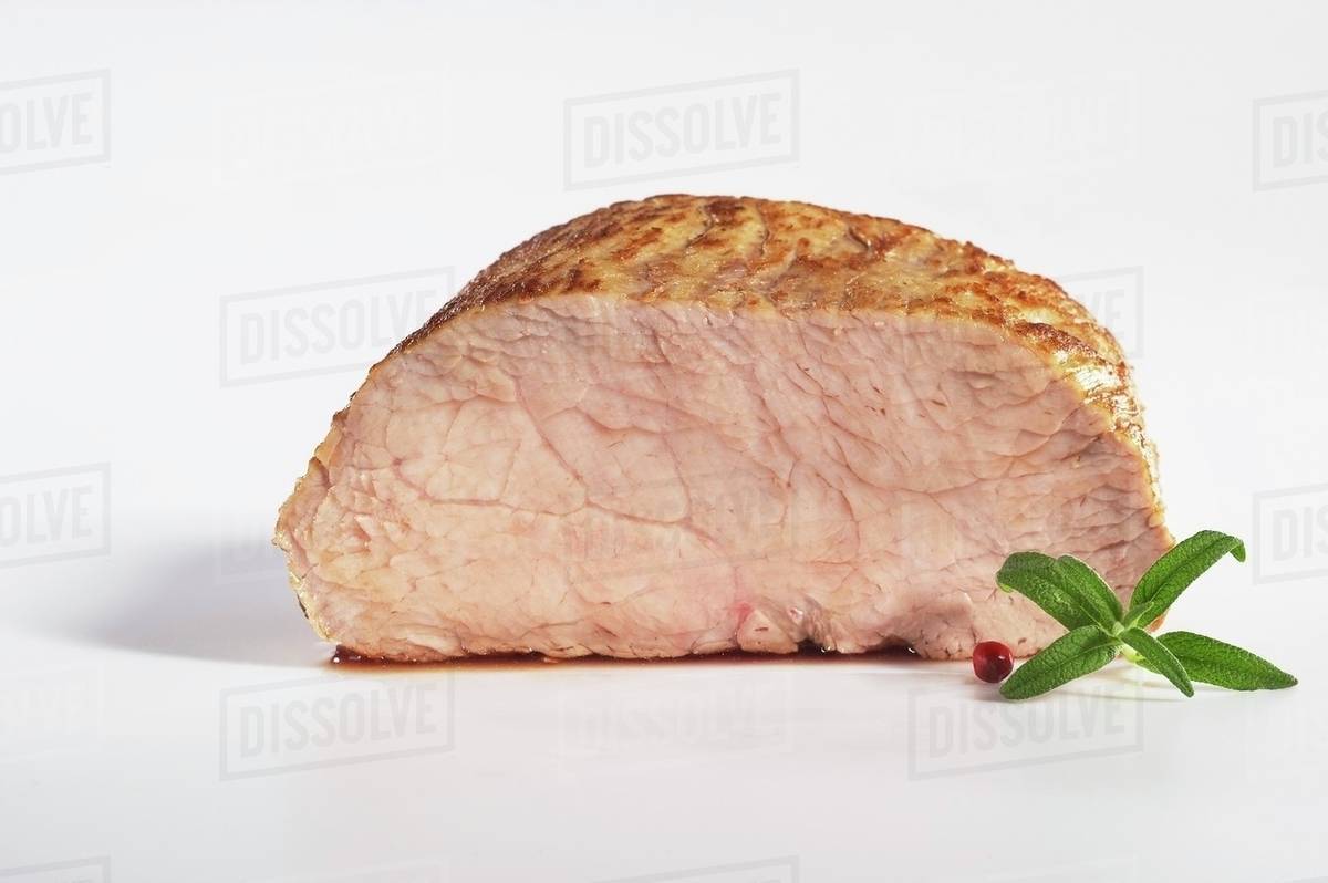 A slice of roasted veal - Stock Photo - Dissolve
