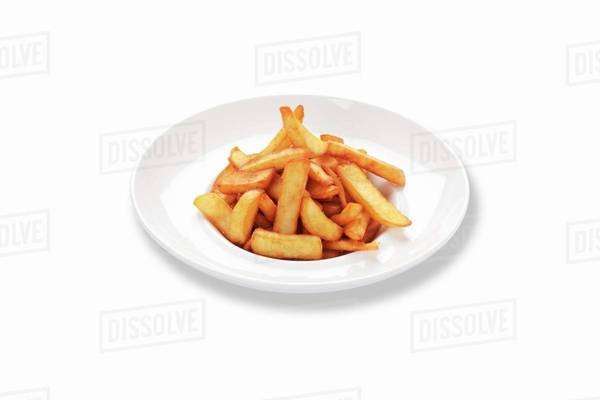 Chips on plate - Royalty-free Stock Photo | Dissolve