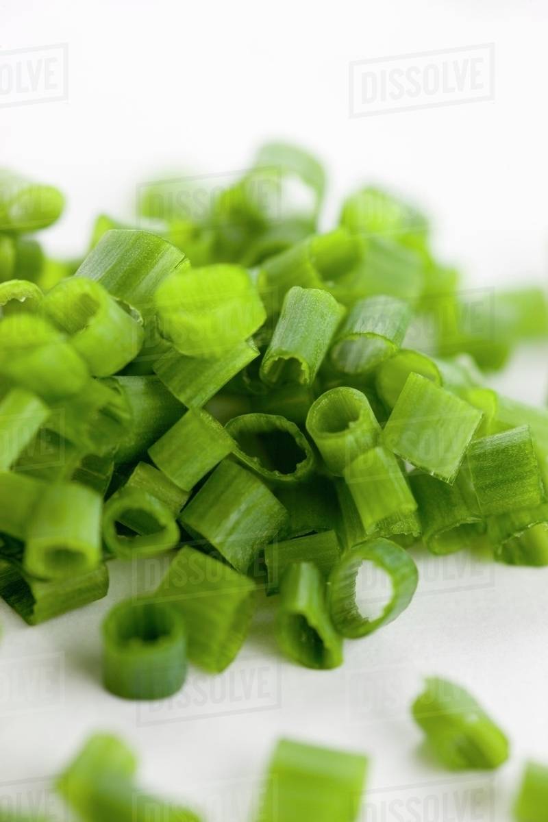 Chopped chives (close-up) - Royalty-free Stock Photo | Dissolve