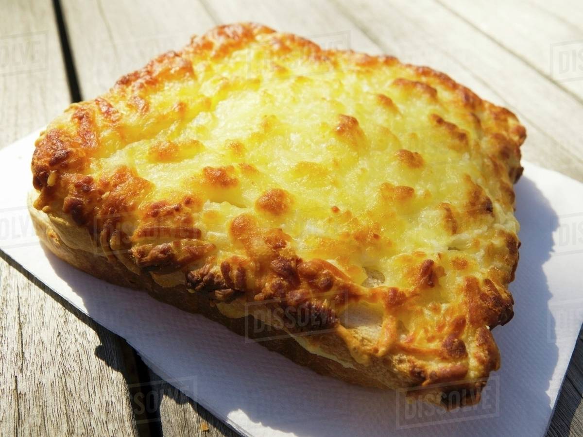Croque Monsieur; French Grilled Ham and Cheese Sandwich - Stock Photo ...