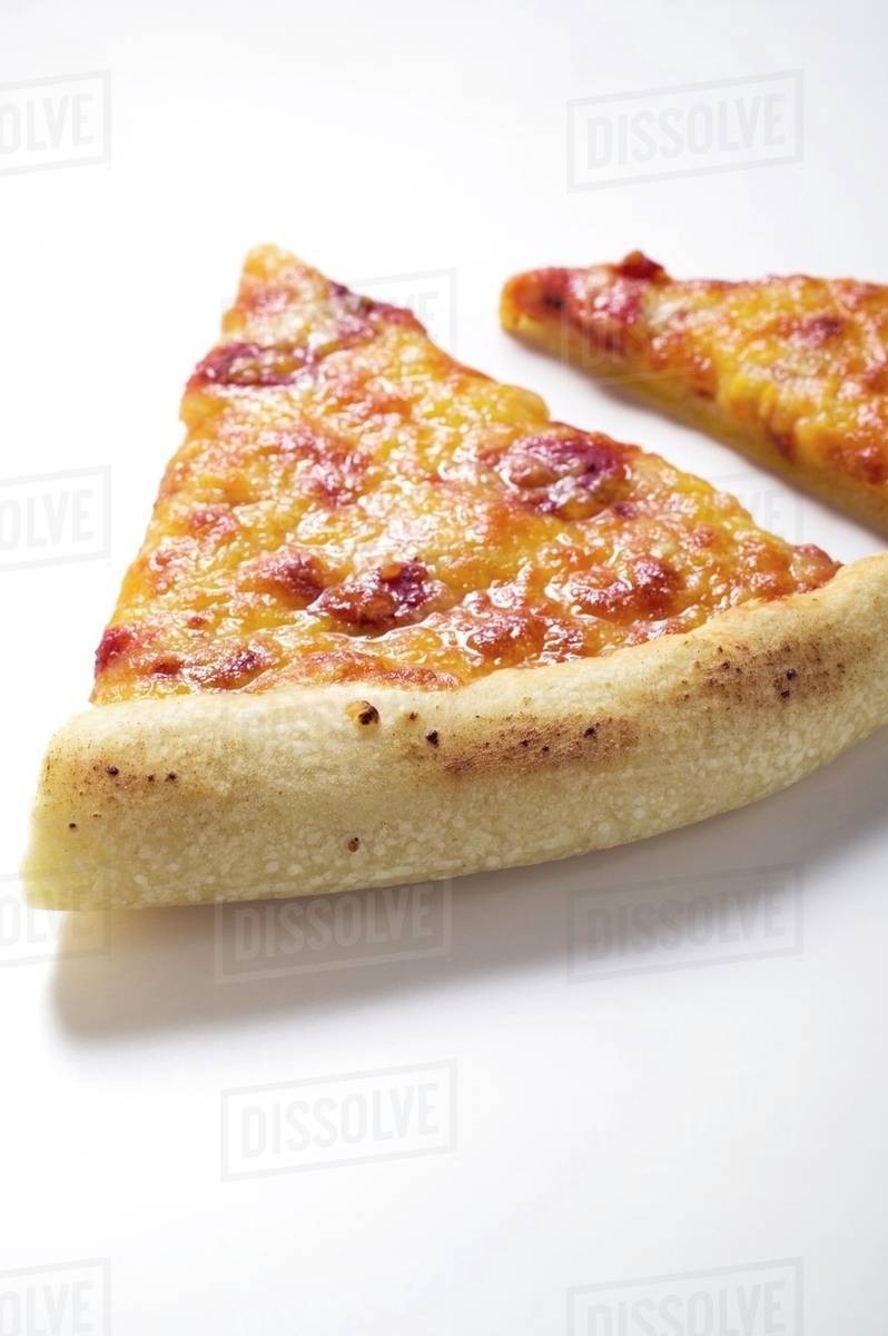 Two slices of pizza Margherita - Stock Photo - Dissolve