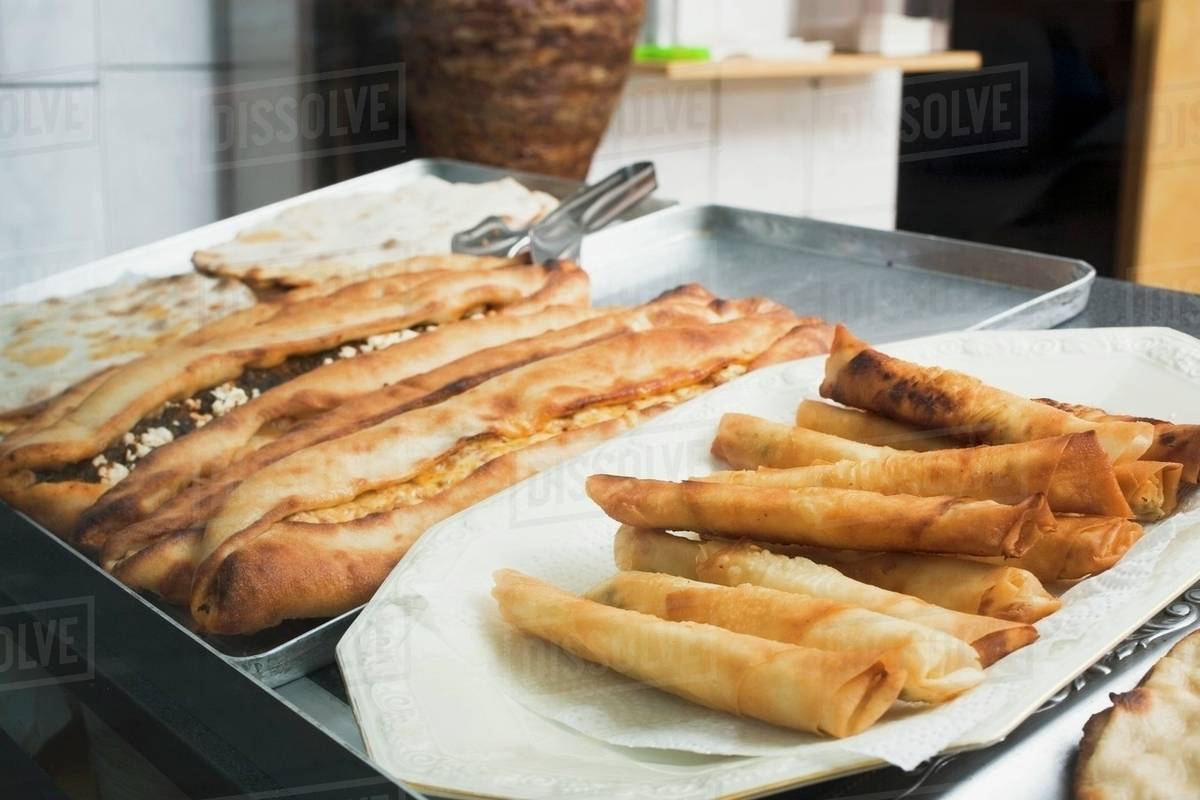 Turkish specialities in a snack bar - Royalty-free Stock Photo | Dissolve